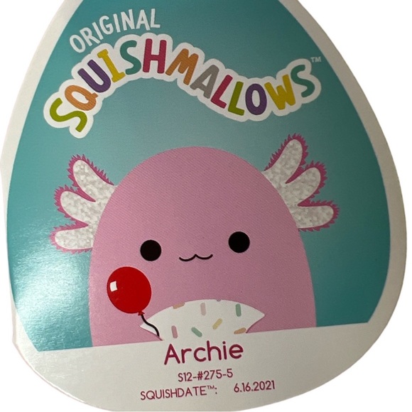 Kellytoy | Toys | Nwt 2 Squishmallows Archie The Axolotl With Balloon ...